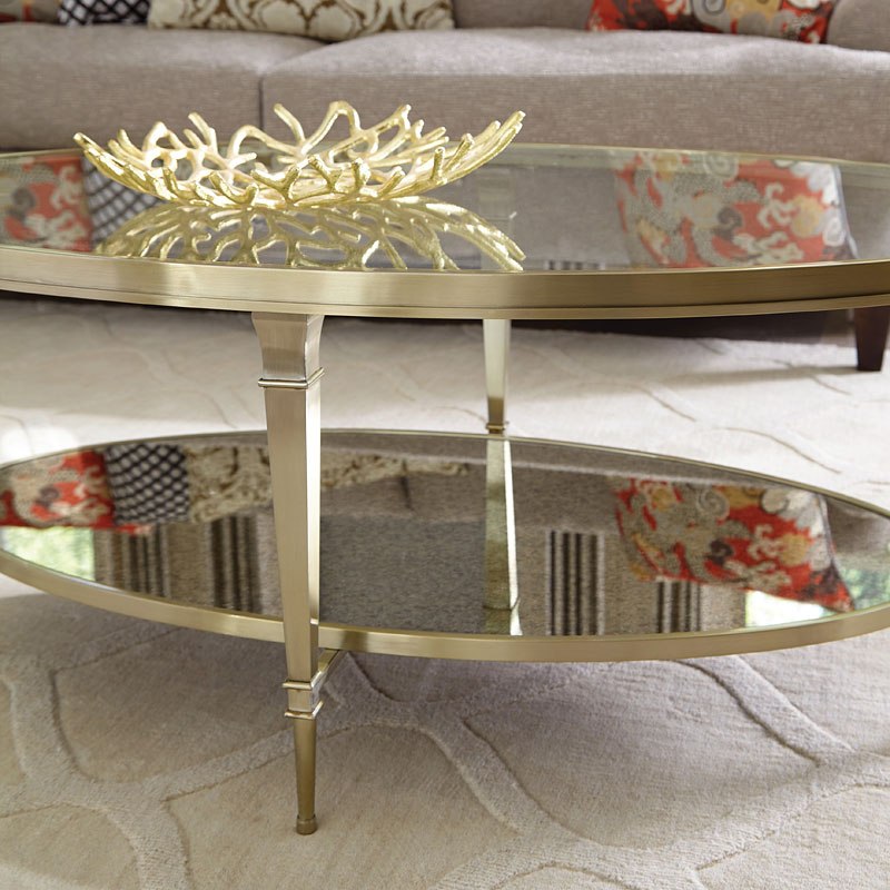 Galerie Oval Coffee Table Hammary | Furniture Cart