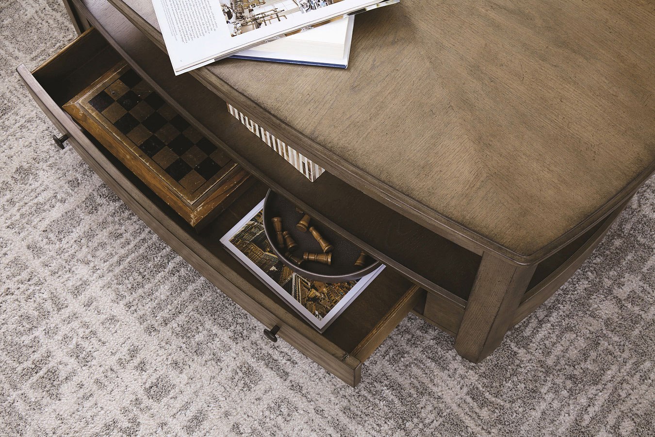 Primo III Rectangular Coffee Table Hammary | Furniture Cart