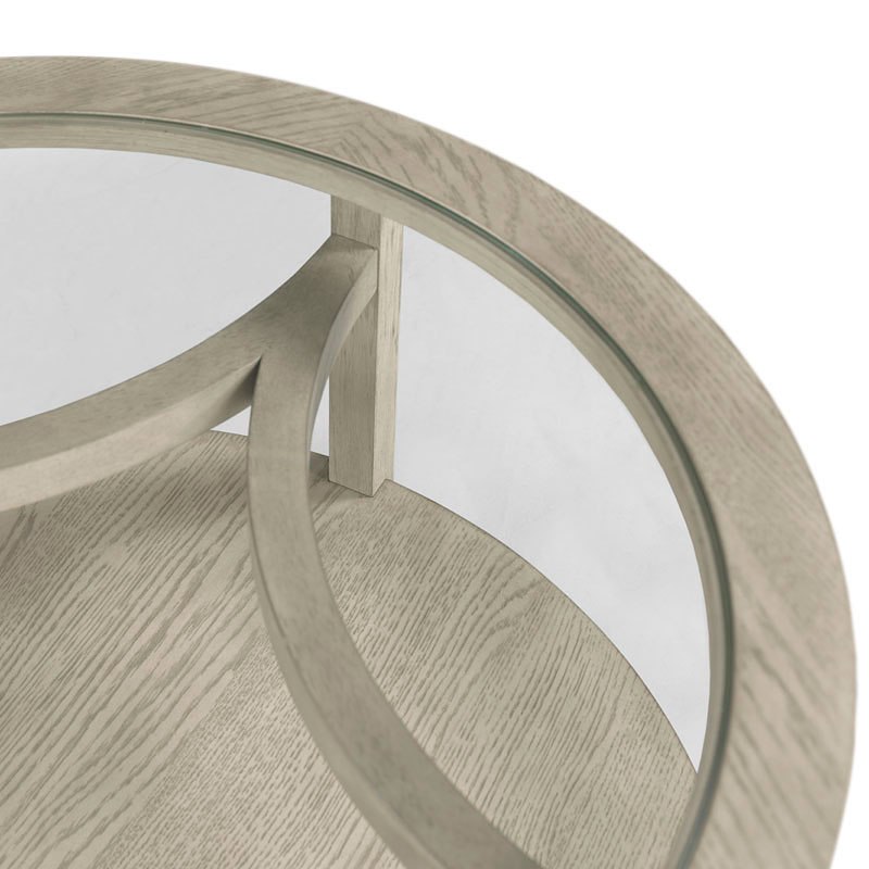 Solstice Round Coffee Table Hammary | Furniture Cart