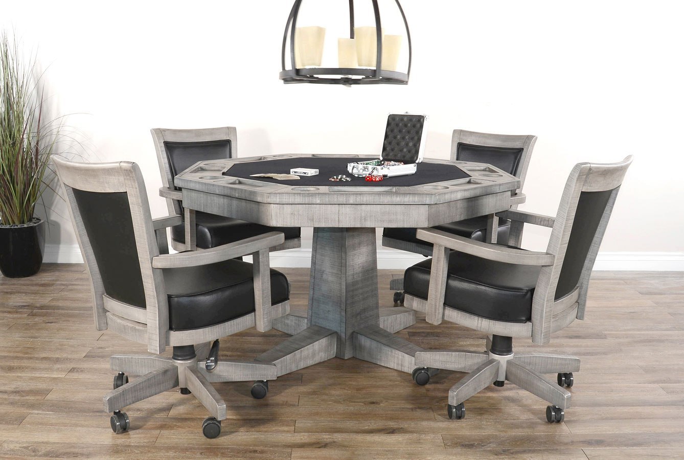 Alpine Grey Game And Dining Set Sunny Designs | Furniture Cart