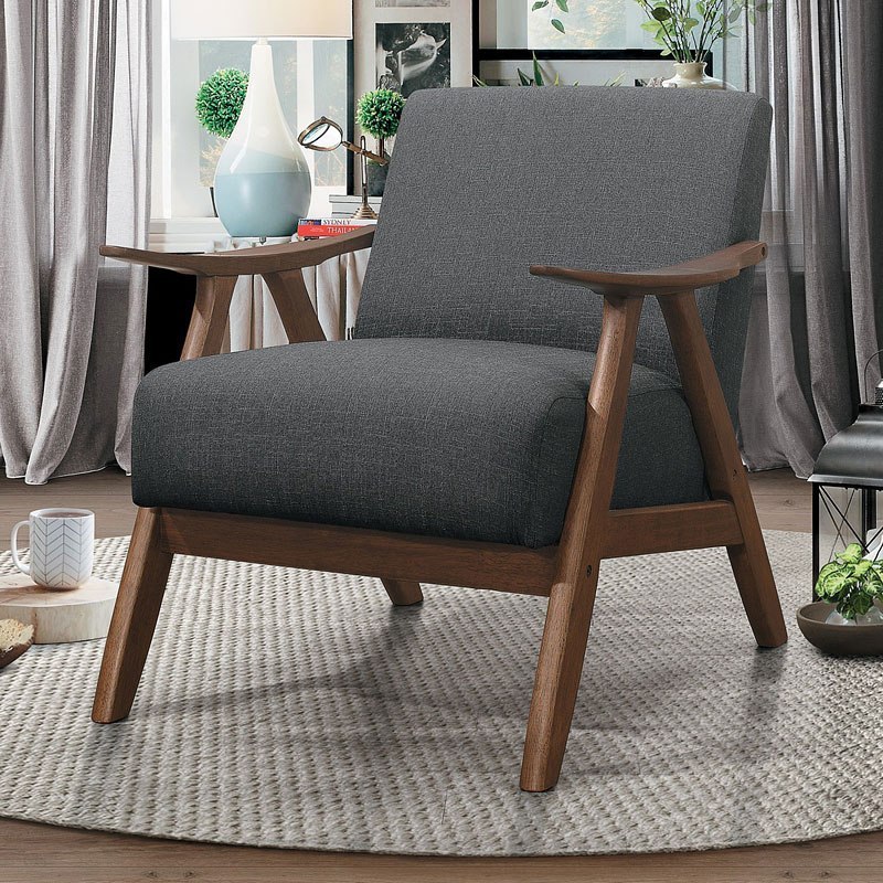 Damala Accent Chair (Gray) Homelegance | Furniture Cart