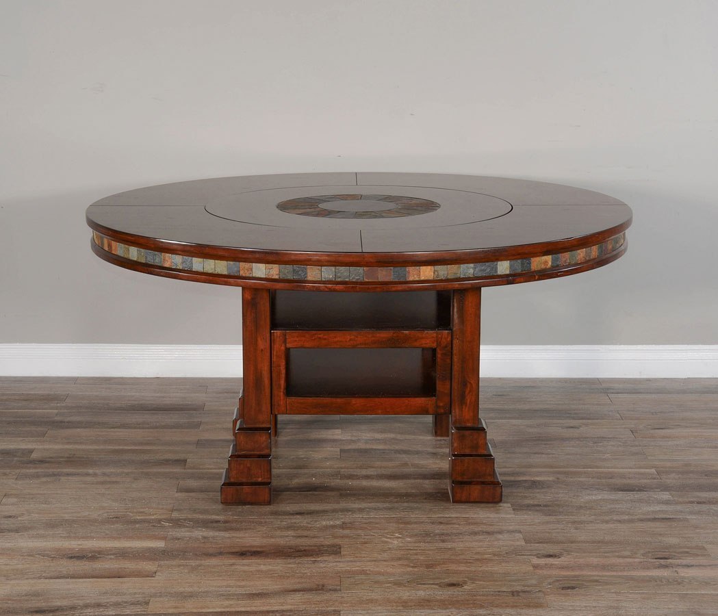 Santa Fe Round Adjustable Height Dining Table Sunny Designs | Furniture ...