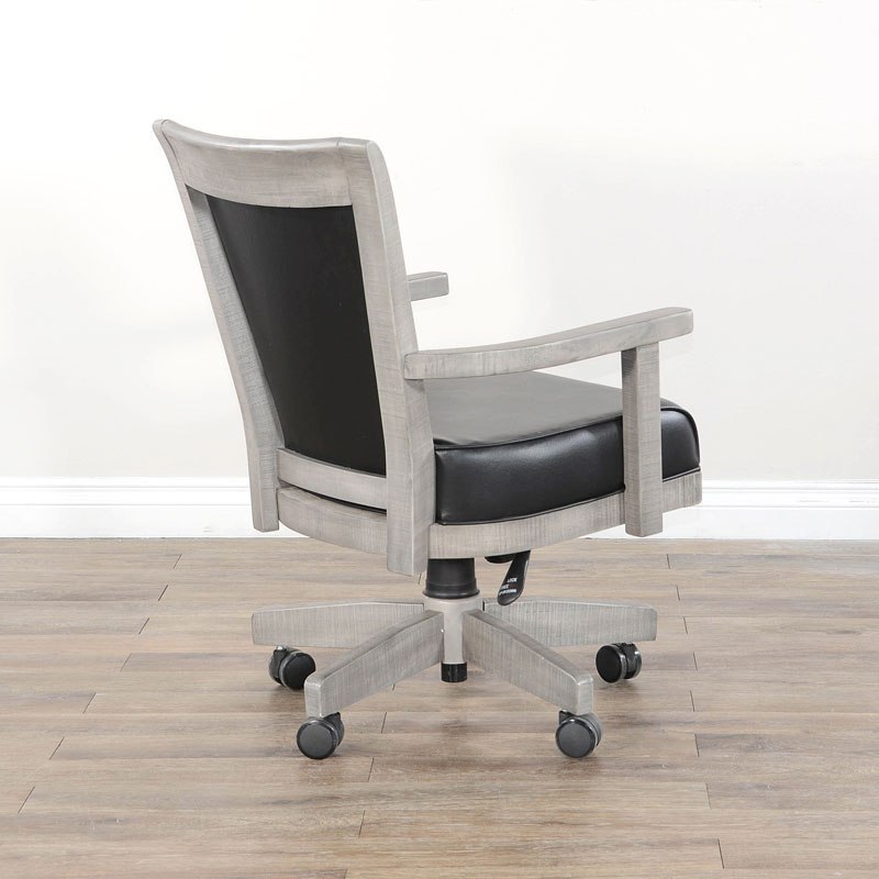 Alpine Grey Game And Dining Chair W/ Casters Sunny Designs | Furniture Cart
