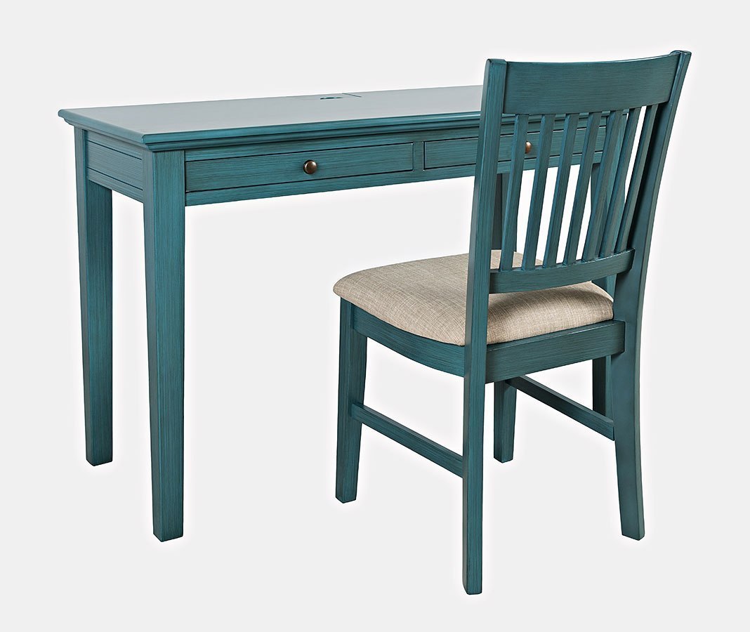 Craftsman Power Desk Set (Antique Blue) Jofran Furniture | Furniture Cart