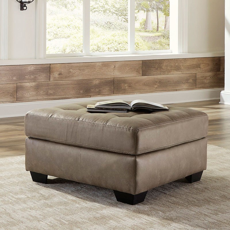 Keskin Sand Oversized Accent Ottoman Signature Design | Furniture Cart