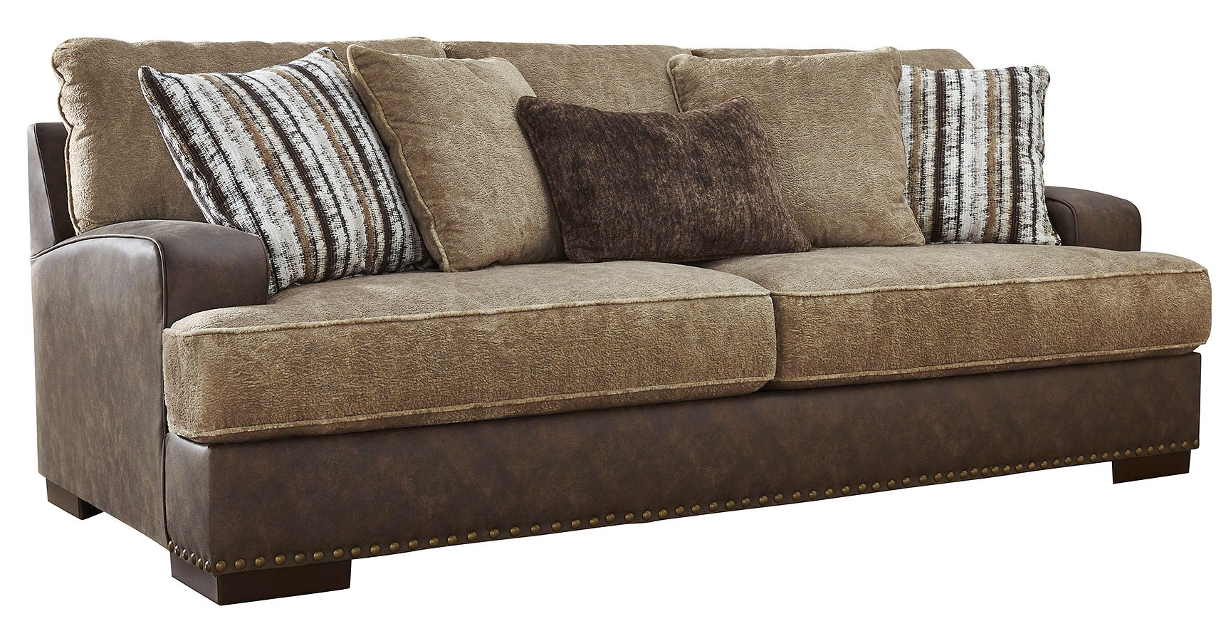 Alesbury Chocolate Sofa Signature Design | Furniture Cart