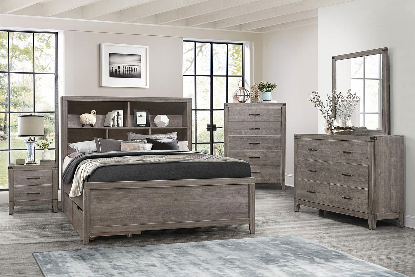 Woodrow Bookcase Bedroom Set Homelegance | Furniture Cart