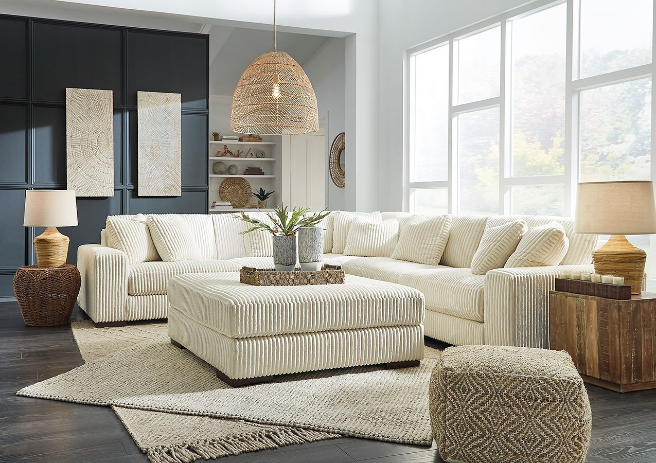 Lindyn Ivory Modular Sectional Set Signature Design | Furniture Cart