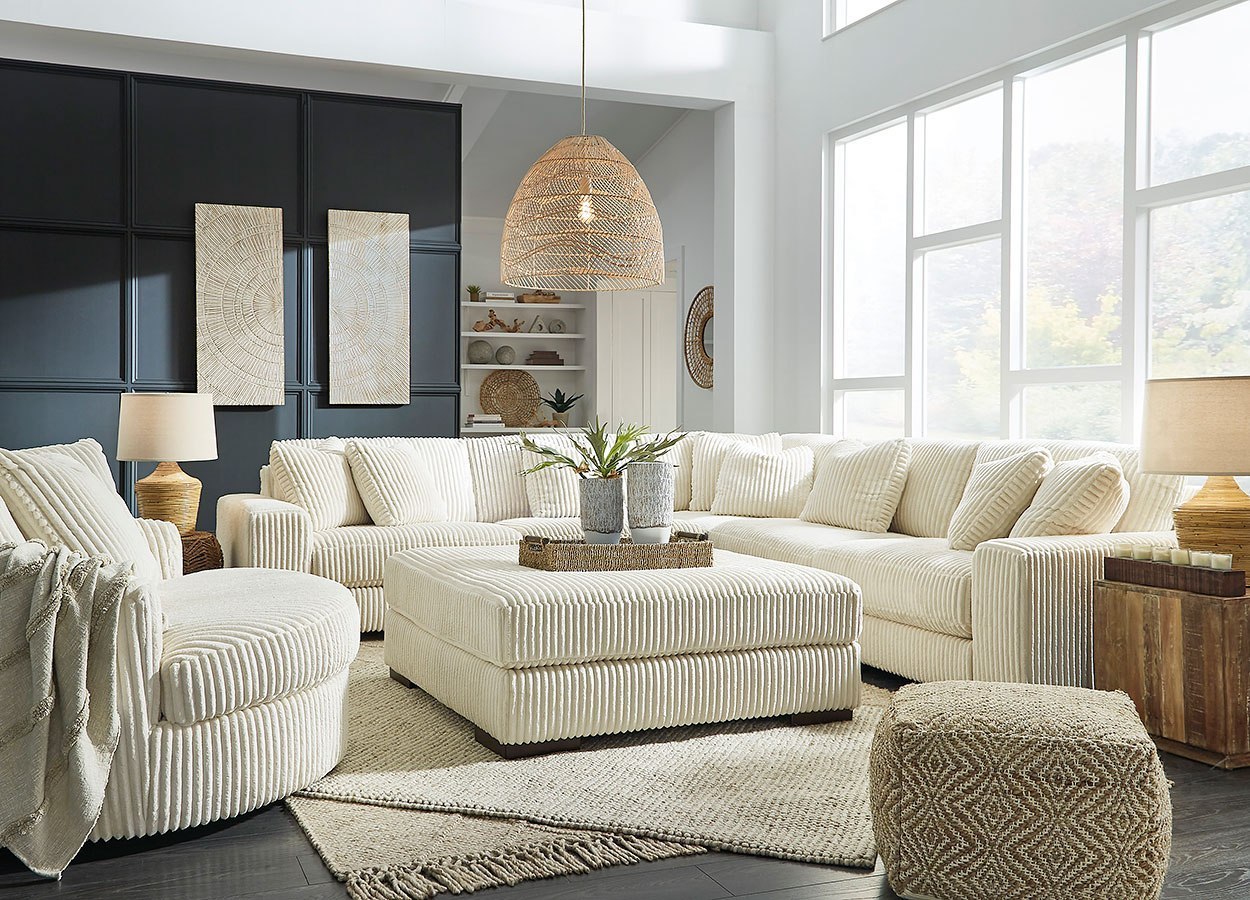 Lindyn Ivory Modular Sectional Set Signature Design | Furniture Cart