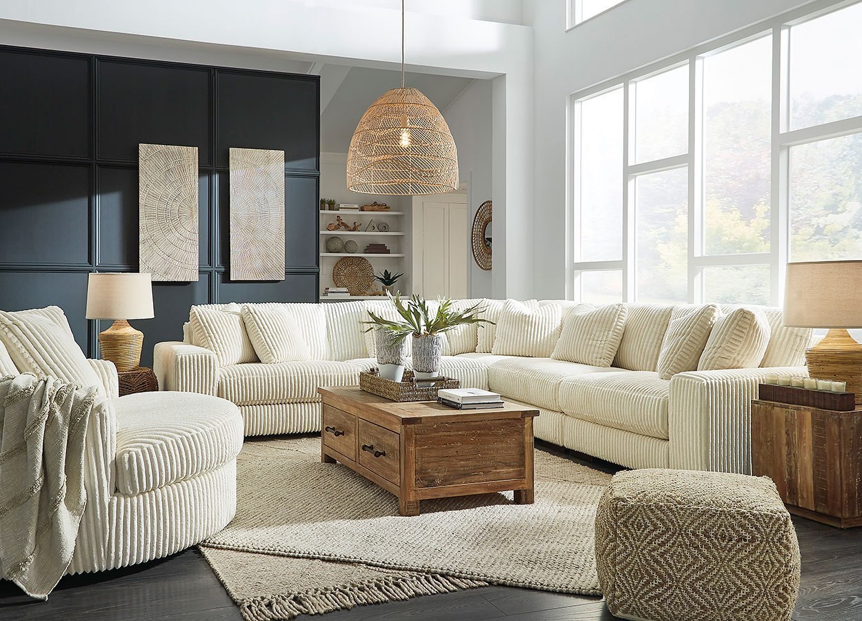 Lindyn Ivory Modular Sectional Set Signature Design | Furniture Cart