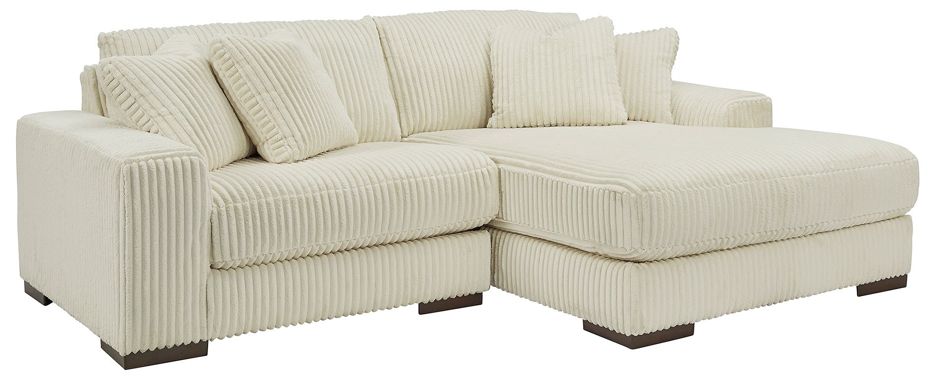 Lindyn Ivory 2-Piece Right Chaise Sectional Signature Design ...