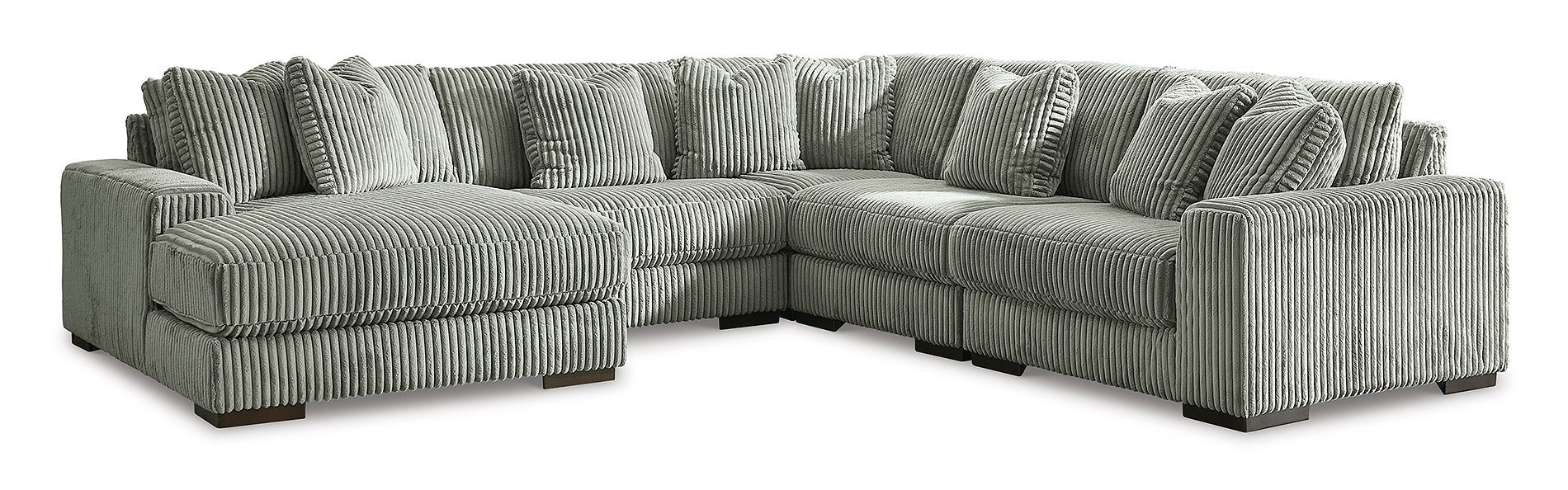 Lindyn Fog Modular Sectional W/ Left Chaise Signature Design ...