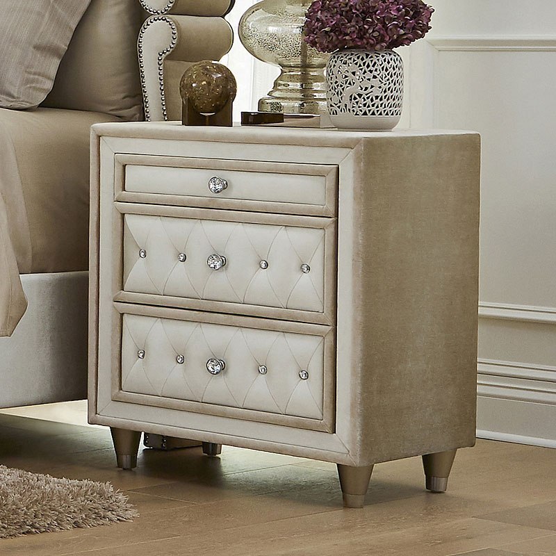 Antonella Upholstered Bed Coaster Furniture | Furniture Cart