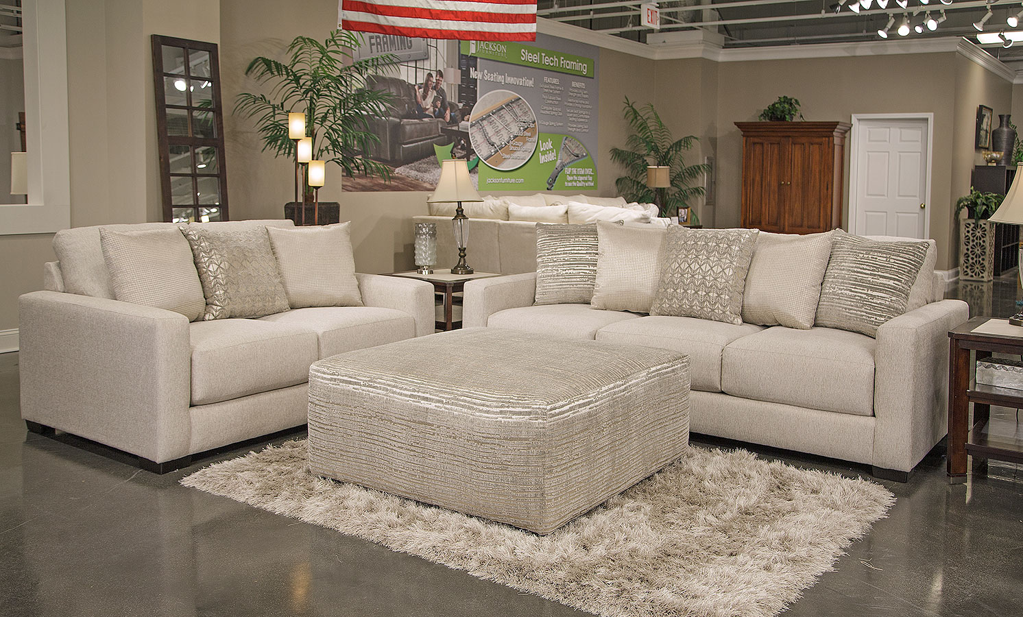 Hyde Park Living Room Set (Porcelain) Jackson Furniture | Furniture Cart