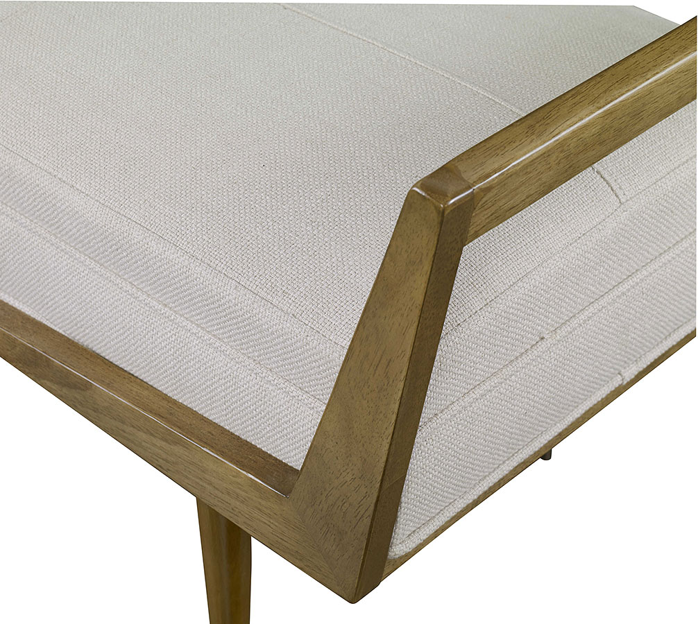 Waylon Modern Ivory Bench Uttermost | Furniture Cart