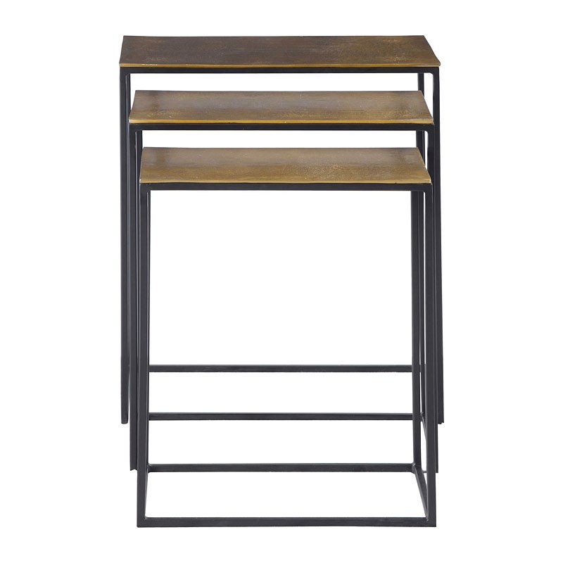Coreene Gold Nesting Tables (Set Of 3) Uttermost | Furniture Cart