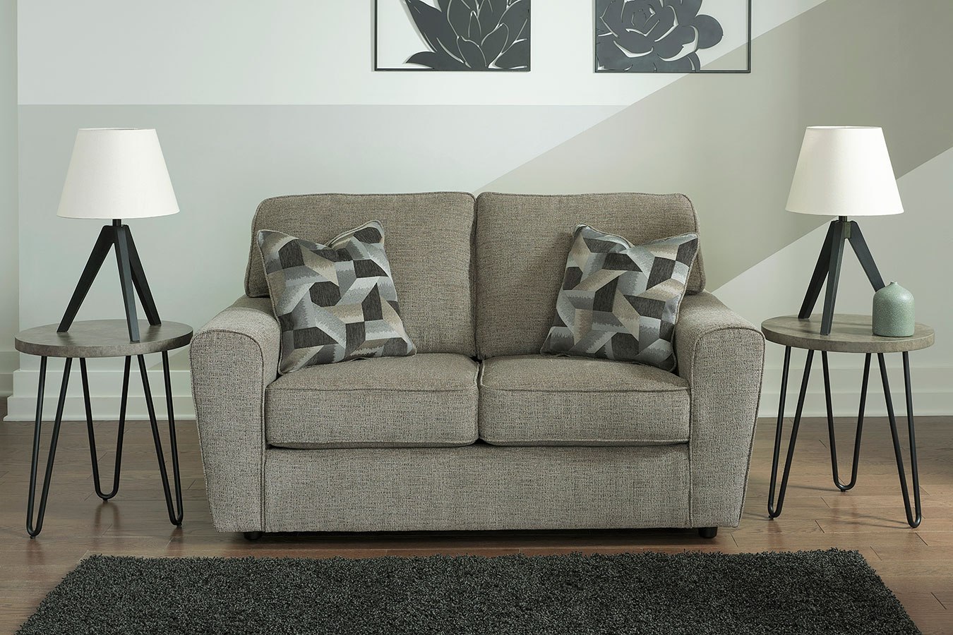 Cascilla Pewter Living Room Set Signature Design | Furniture Cart