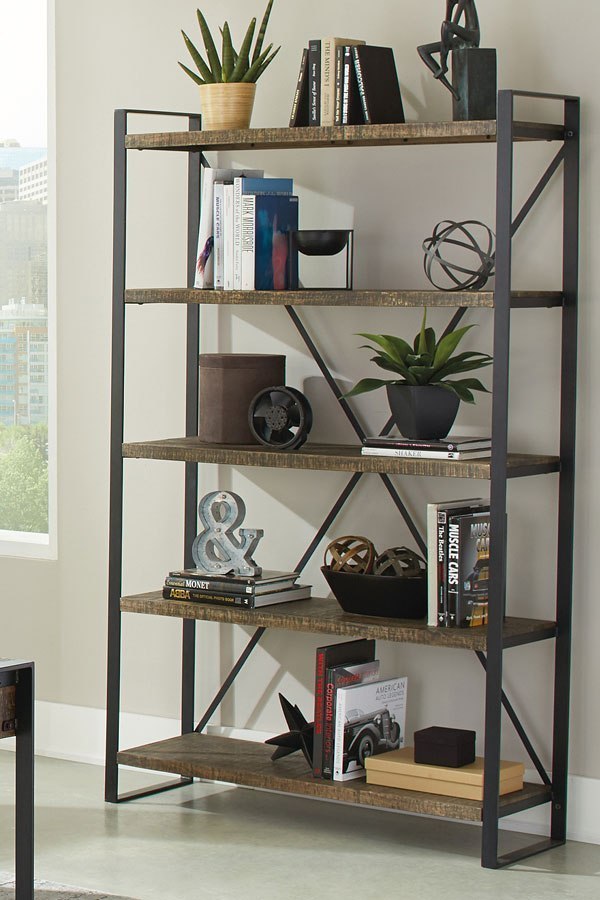 Pittsburgh Industrial Open Shelving Hekman | Furniture Cart