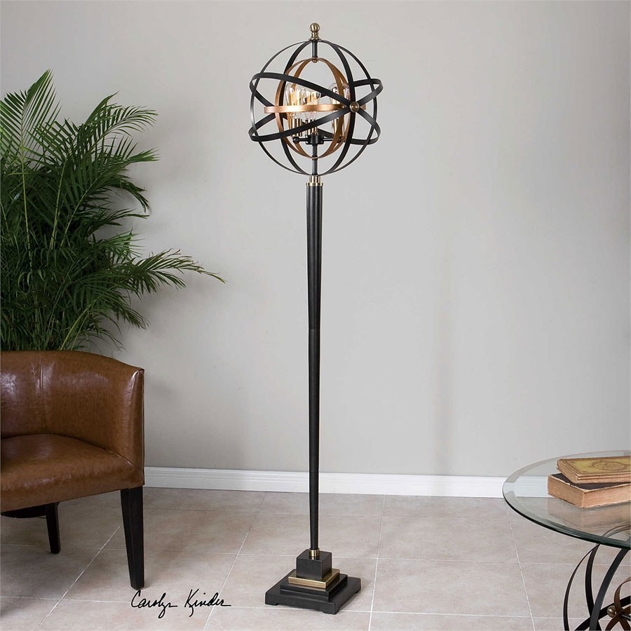 Rondure Sphere Floor Lamp Uttermost | Furniture Cart