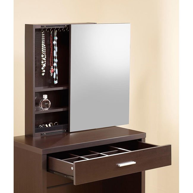Contemporary 2-Piece Vanity Set (Cappuccino) Coaster Furniture ...