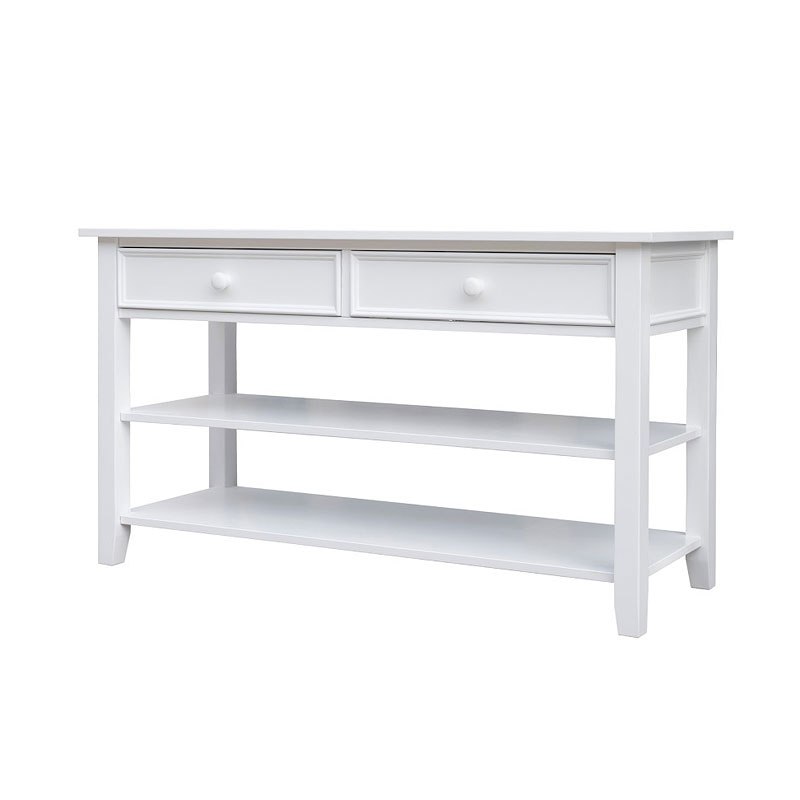 New Haven Sofa Table (White) Cottage Creek Furniture | Furniture Cart