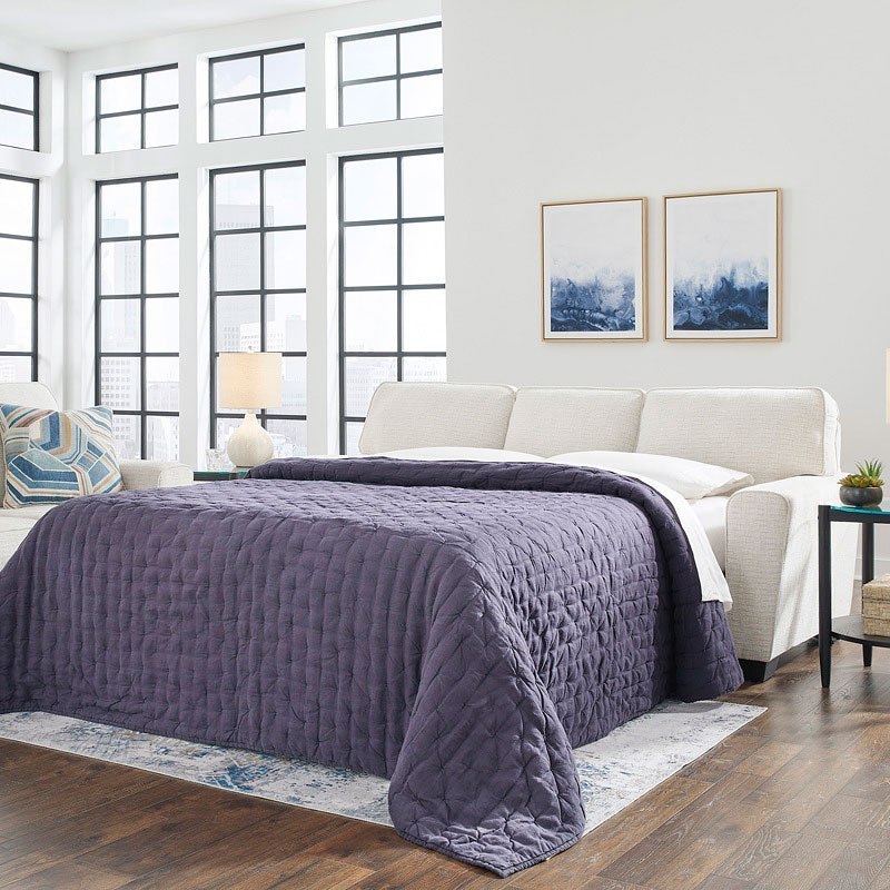 Cashton Snow Queen Sofa Sleeper Signature Design | Furniture Cart