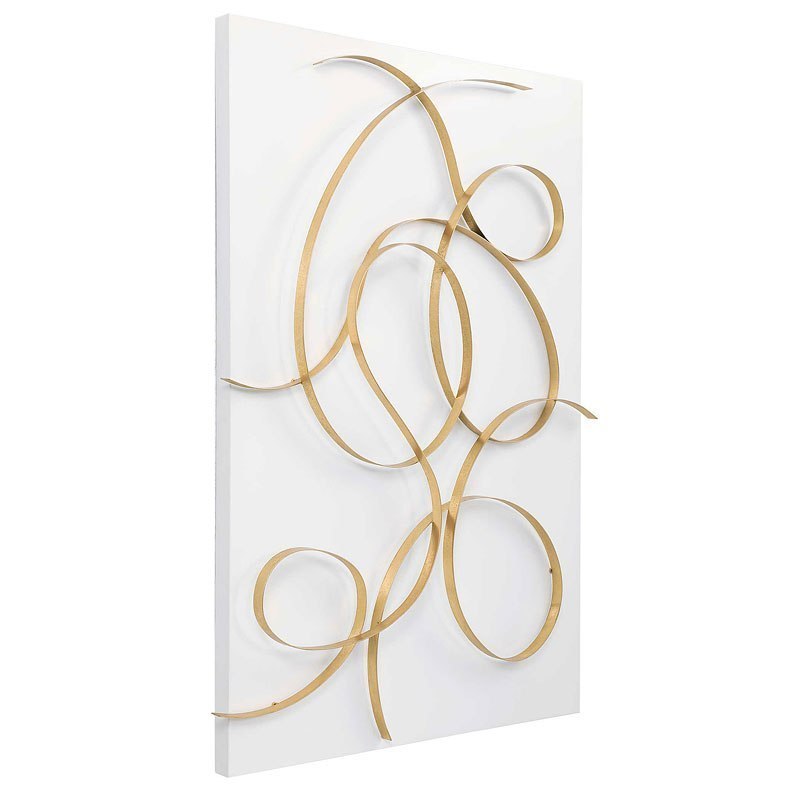 Freehand Modern Metal Wall Panel Uttermost | Furniture Cart