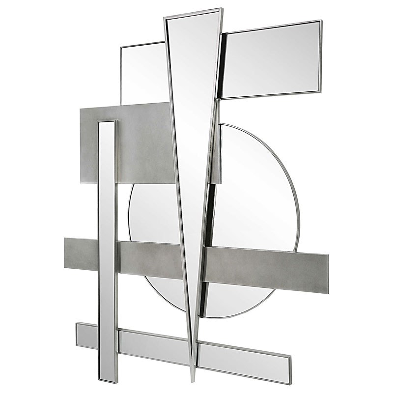 Wedge Mirrored Modern Wall Decor Uttermost | Furniture Cart
