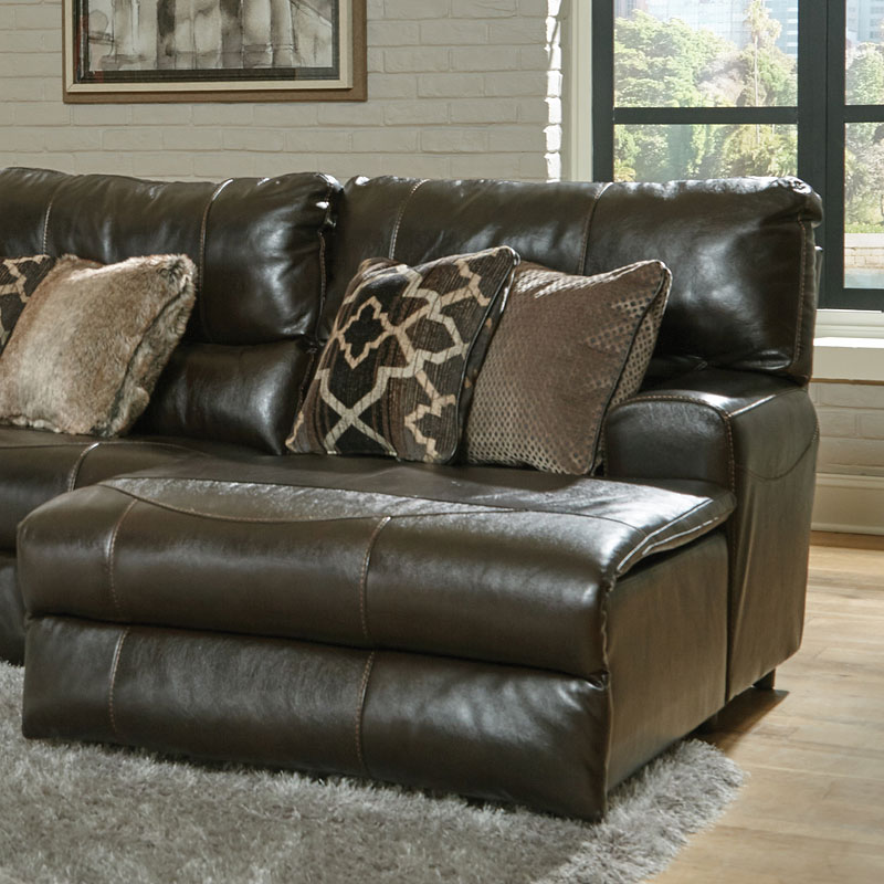 Como Modular Reclining Left Chaise Sectional (Chocolate) Catnapper ...