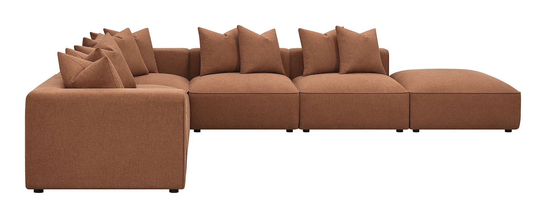 Jennifer Terracotta Modular Sectional Coaster Furniture | Furniture Cart