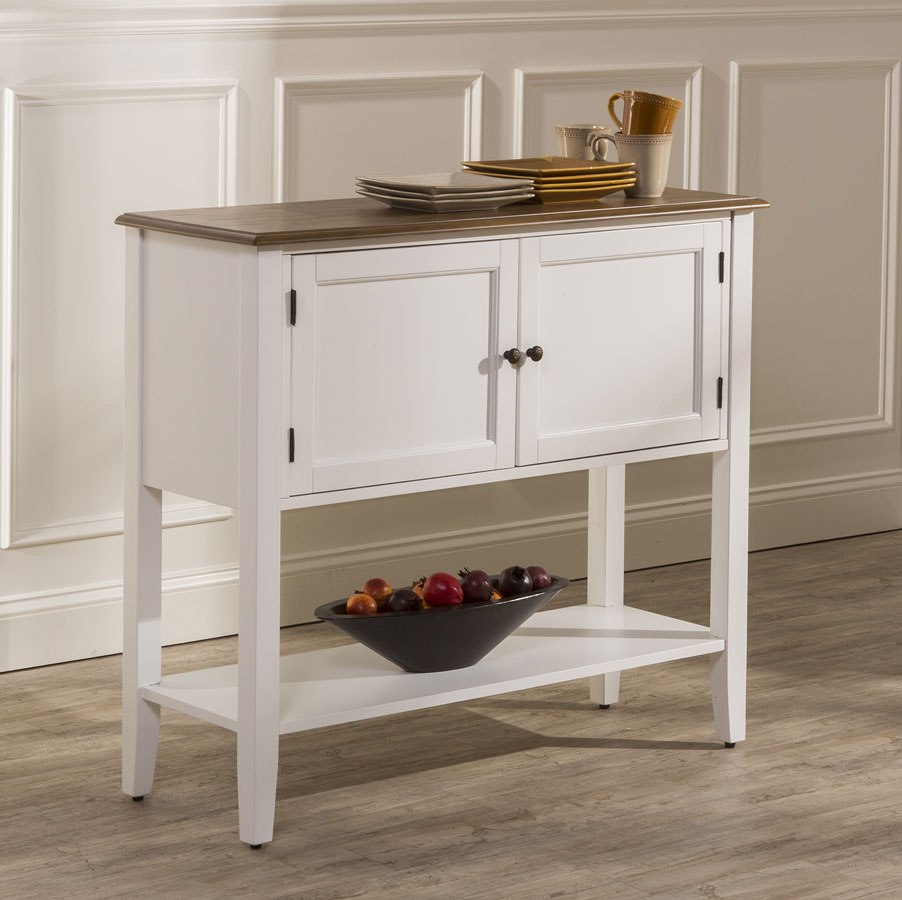 Bayberry / Embassy Server (White) Hillsdale Furniture | Furniture Cart