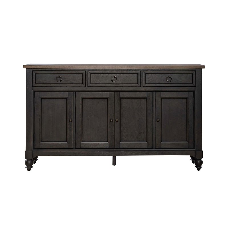 Americana Farmhouse Hall Buffet (Black) Liberty Furniture | Furniture Cart