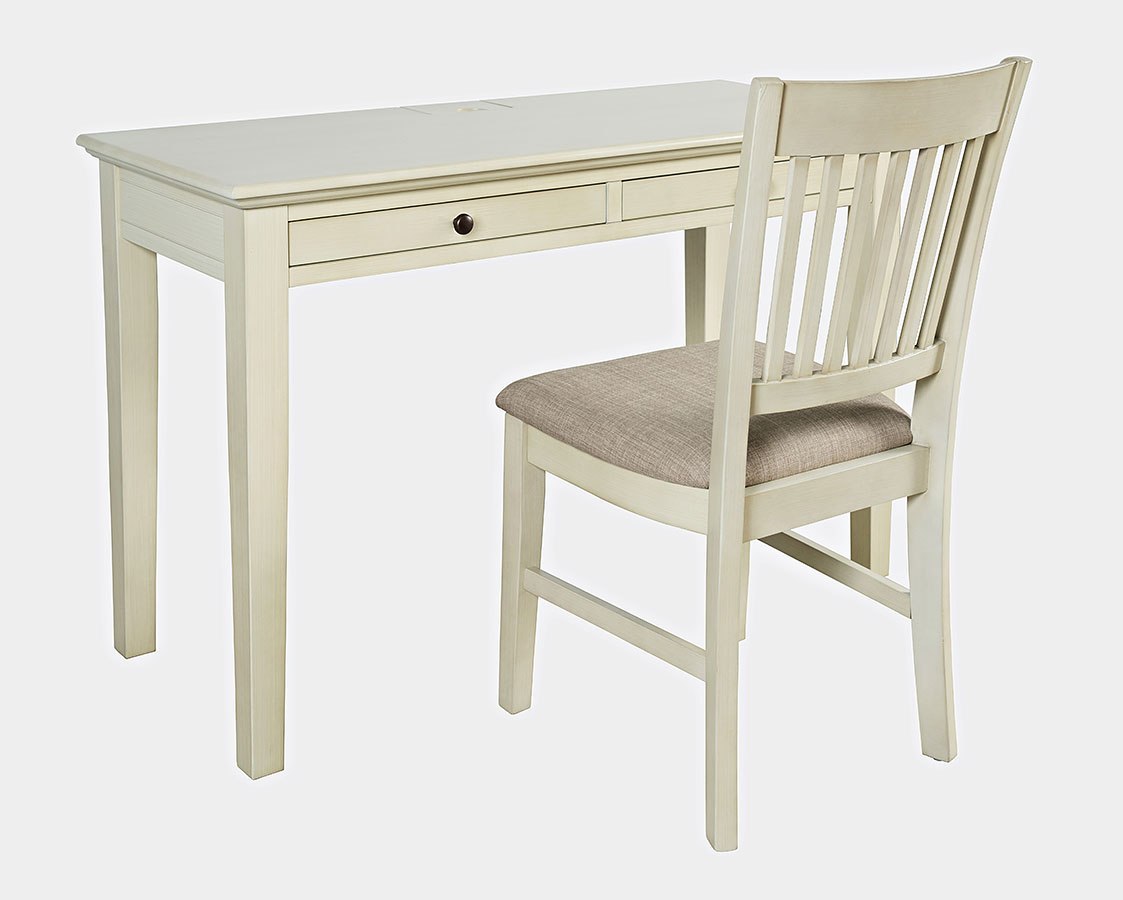 Craftsman Power Desk Set (Antique Cream) Jofran Furniture | Furniture Cart