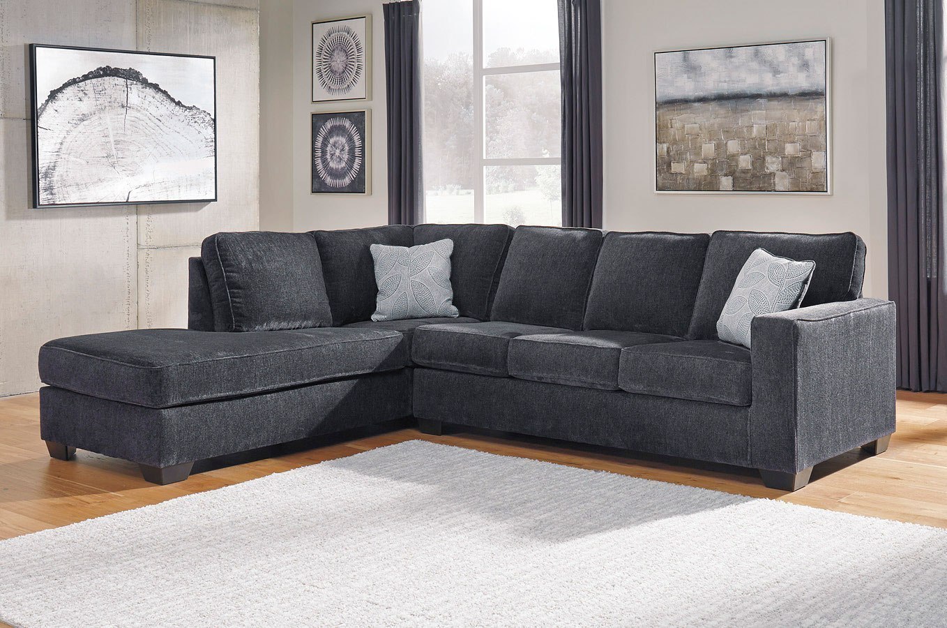 Altari Slate Sectional Set Signature Design | Furniture Cart