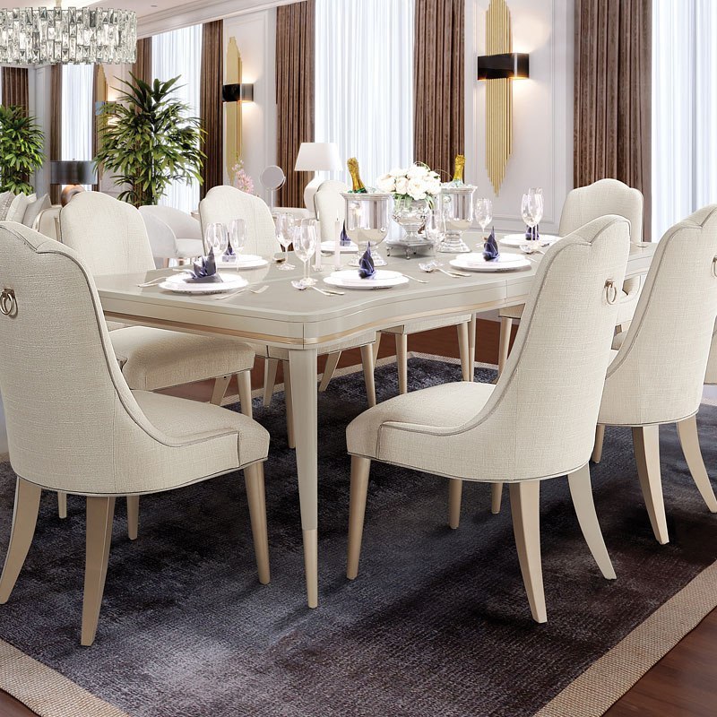 Malibu Crest Rectangular Dining Table Aico Furniture | Furniture Cart