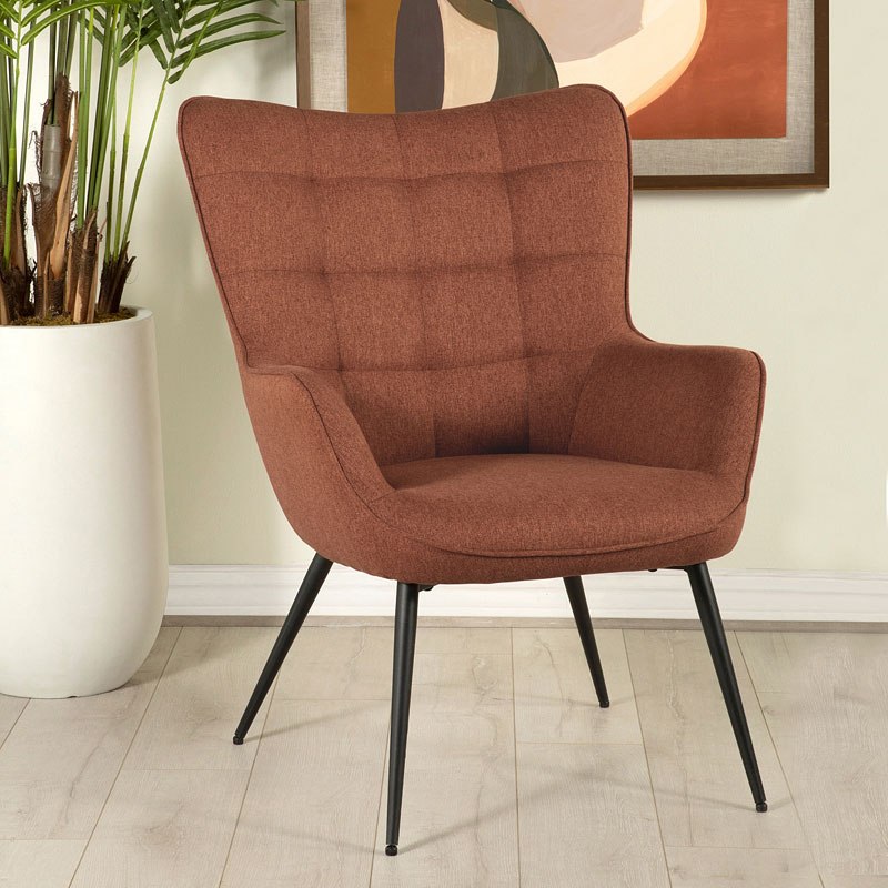 Rust Accent Chair Coaster Furniture | Furniture Cart