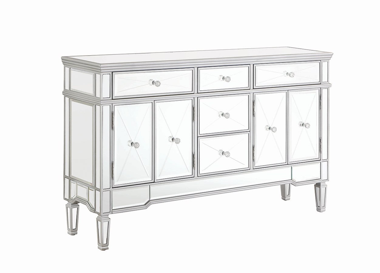 Mirrored Accent Cabinet Coaster Furniture | Furniture Cart