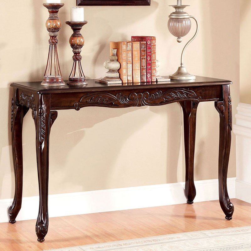 Cheshire Dark Cherry Sofa Table Furniture Of America | Furniture Cart