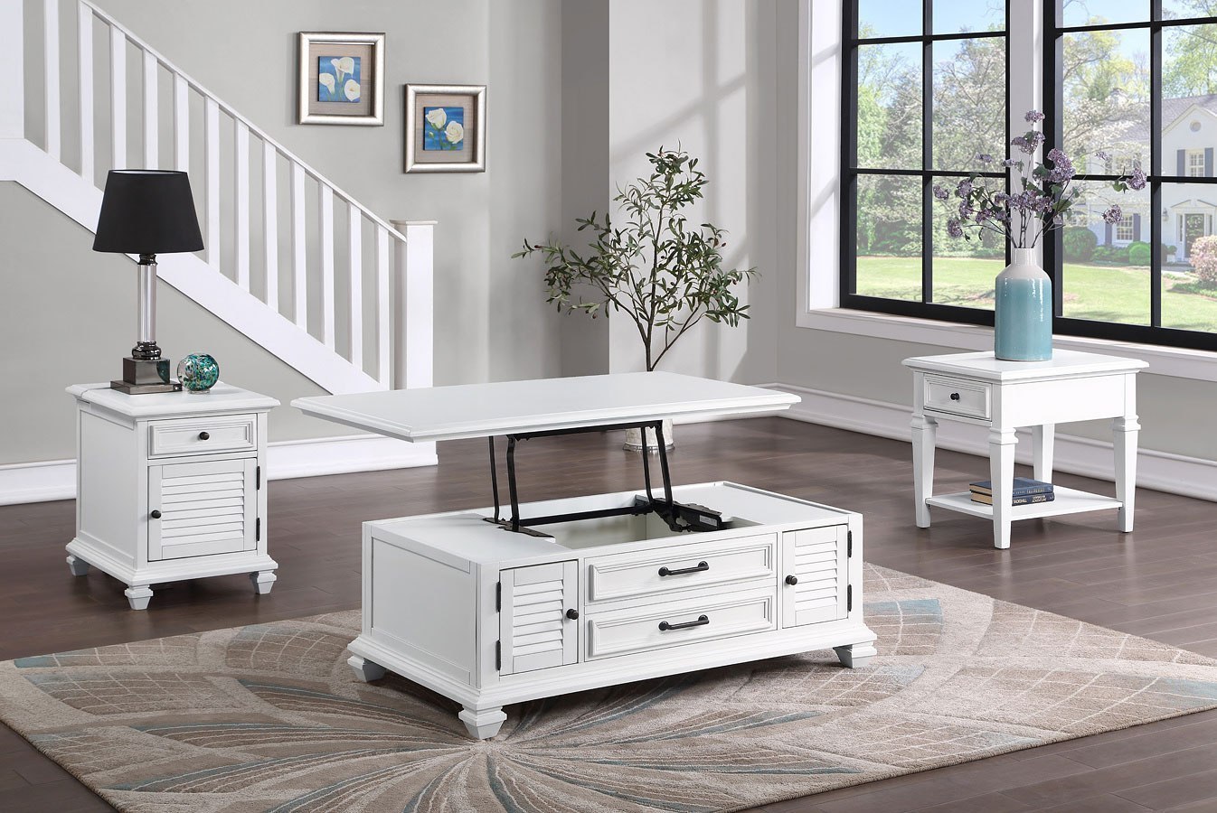 Charlestown Lift Top Occasional Table Set Steve Silver Furniture ...
