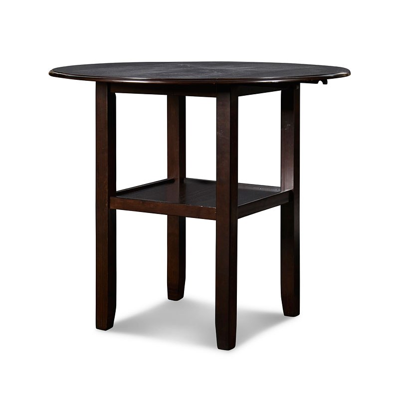 Gia 3-Piece Counter Height Drop Leaf Dining Room Set (Ebony) New ...
