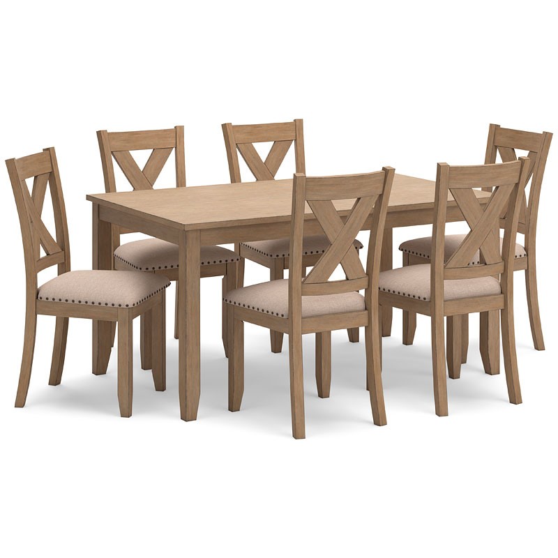 Sanbriar 7-Piece Dining Room Set Signature Design | Furniture Cart
