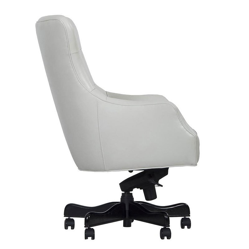 Prestige Alabaster Leather Desk Chair Parker Living | Furniture Cart