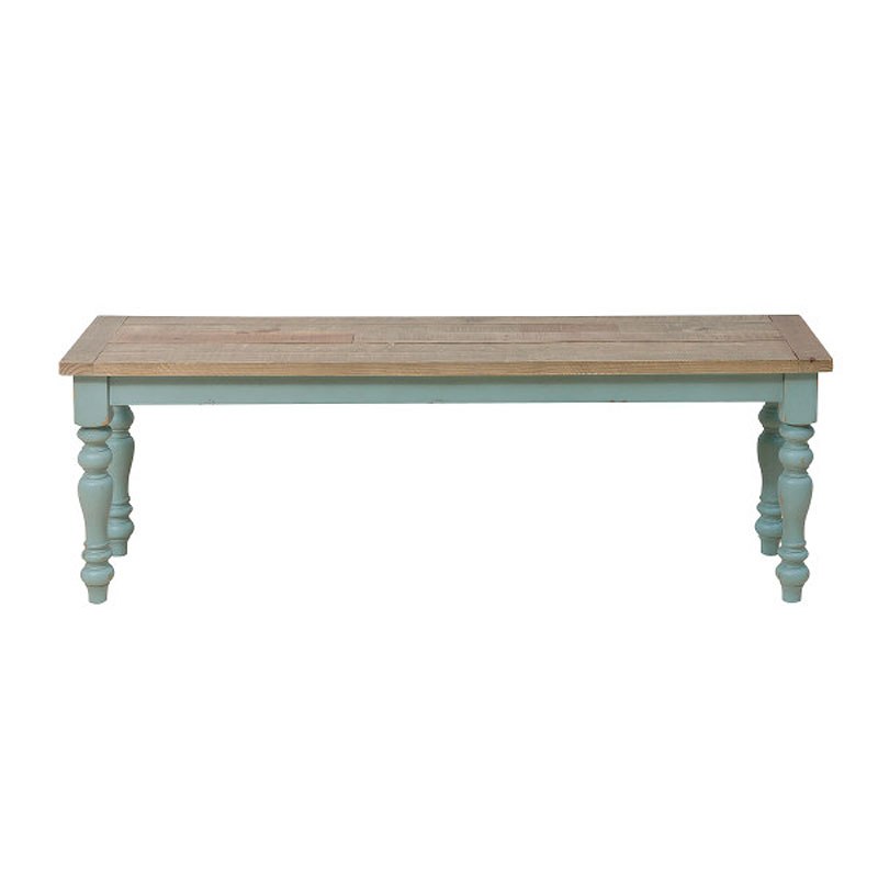 Farmhouse Teal Dining Bench Accentrics Home | Furniture Cart
