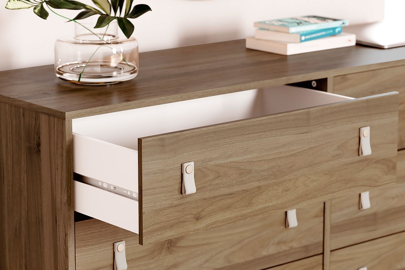Aprilyn Honey Six Drawer Dresser Signature Design | Furniture Cart