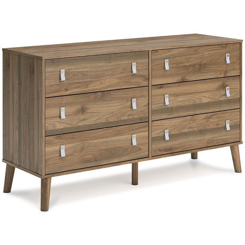 Aprilyn Honey Six Drawer Dresser Signature Design | Furniture Cart