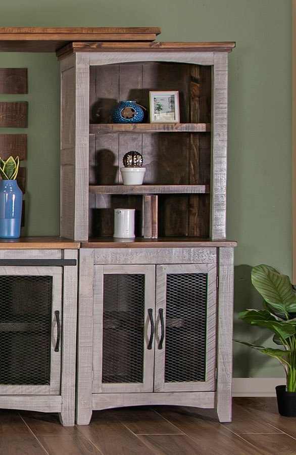 Pueblo Gray Pier/ Bookcase IFD Furniture | Furniture Cart