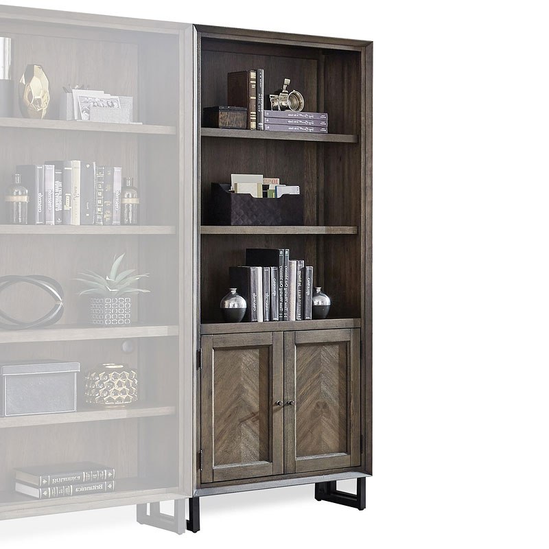 Harper Point Door Bookcase Aspenhome | Furniture Cart