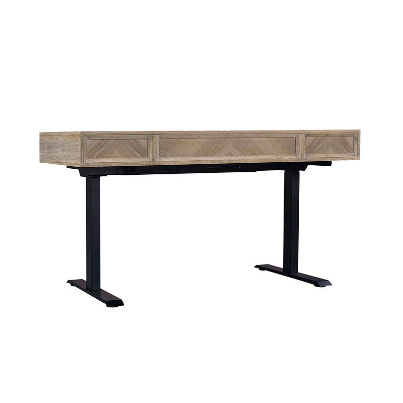 Harper Point 60 Inch Adjustable Lift Desk (Bleached Khaki) Aspenhome ...