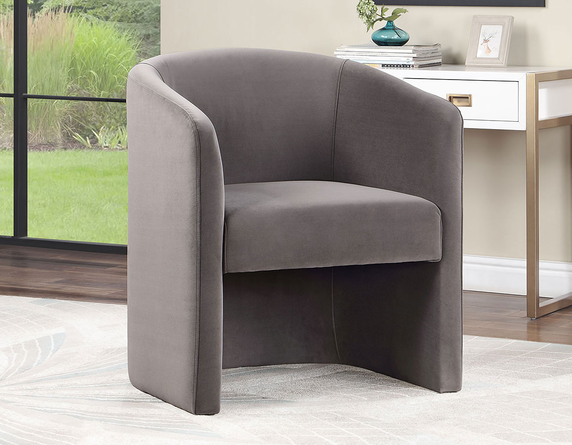 Iris Upholstered Chair (Fog) Steve Silver Furniture | Furniture Cart