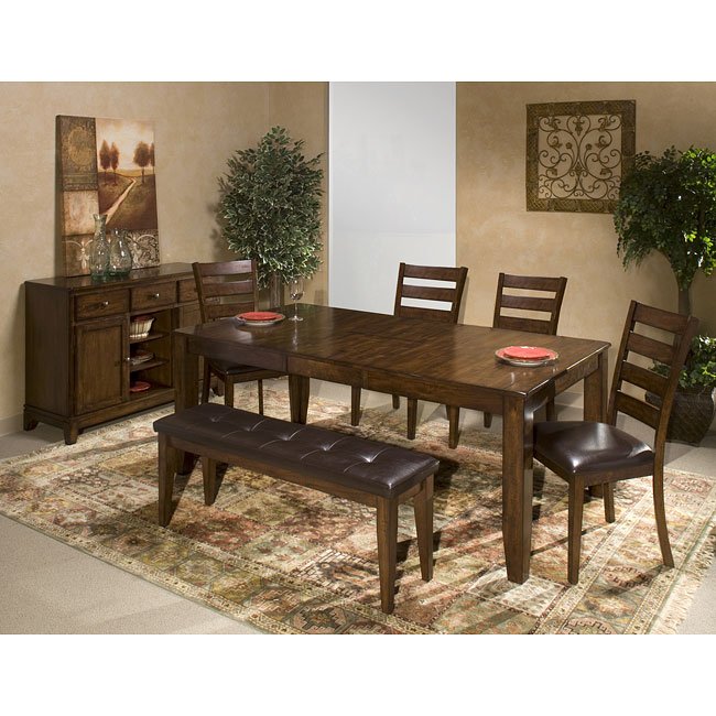 Kona Dining Room Set W/ Bench Intercon Furniture | Furniture Cart